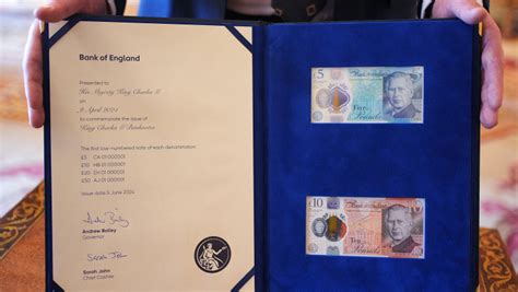 Au Fost Prezentate Primele Bancnote Cu Regele Charles Al III Lea INFO1