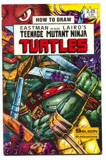 HOW TO DRAW The Teen Age Mutant Ninja Turtles 26 1986 Solson NM