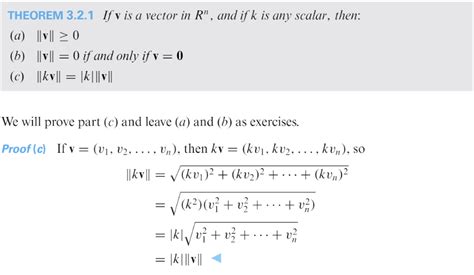 solved directions produce proofs of properties of vectors