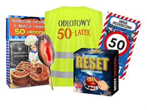 Śmieszny PREZENT na 50 URODZINY dla MĘŻCZYZNY Prezent na 50 urodziny