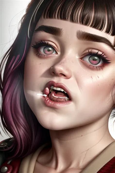 Dopamine Girl Maisie Williams Licking The Face Of Spohie Turner