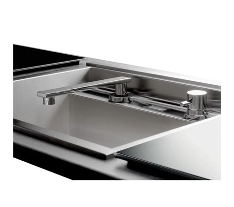 Évier Inox Lisse Apell Osiris 1 Bac 570x500 Planches En Verre Noir