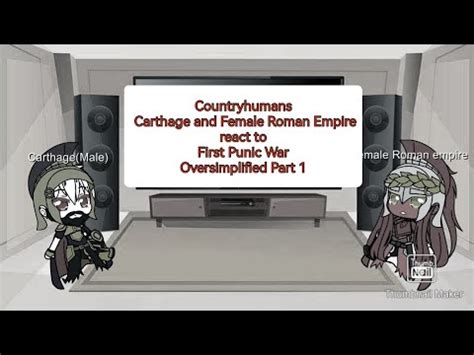 Countryhumans Carthage Male And Female Roman Empire React To First