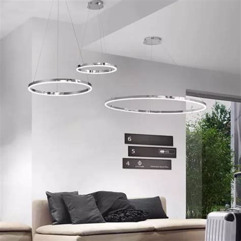Lampara Colgante Led Saturno Simple 38w 60 Cm Gsg Design