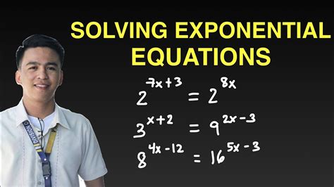 solving exponential equations grade 11 general mathematics youtube