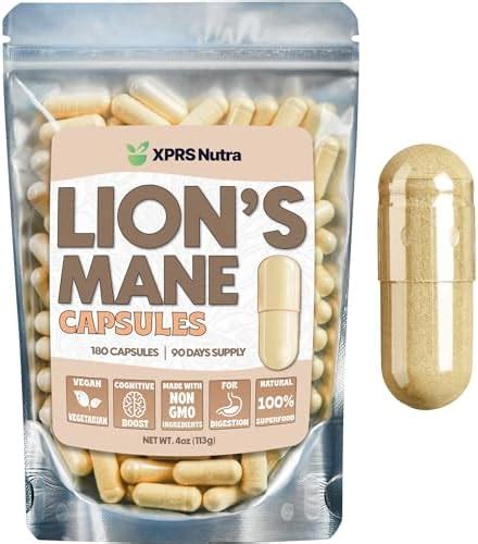 Amazon Xprs Nutra Organic Lions Mane Supplement Capsules