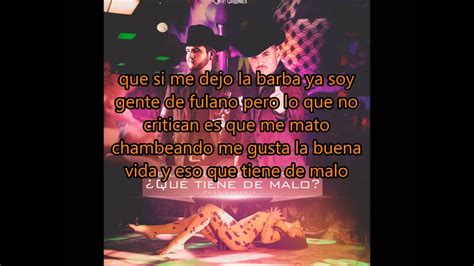 Calibre 50 Ft El Komander Que Tiene De Malo Con Letra YouTube