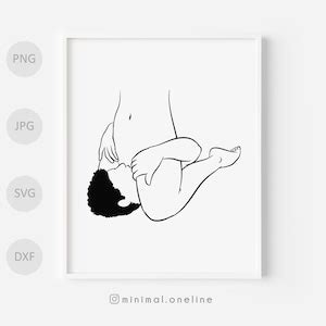 Erotic Line Art Sex Pose Svg Oral Sex Drawing Print Minimal Erotic