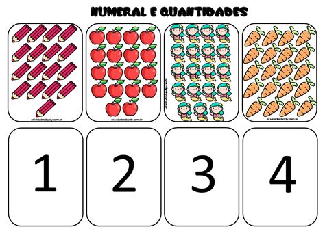 PAREAMENTO NUMERAIS E QUANTIDADES DO 1 AO 20