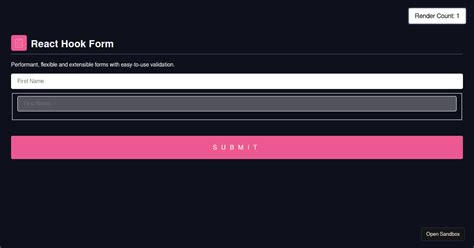 React Hook Form Disabled Inputs Codesandbox