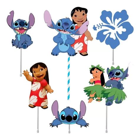 Topo Topper De Para Bolo Lilo Stitch MercadoLivre