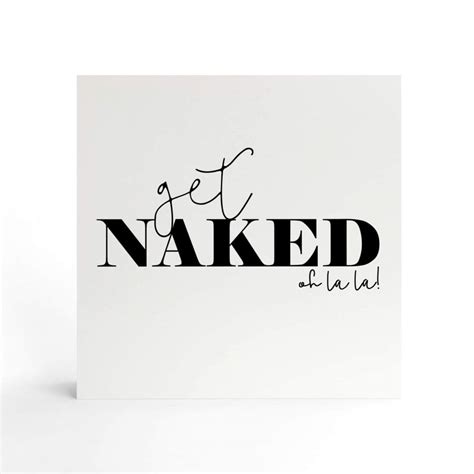Quadro In Legno Da Appoggio Get Naked 15x15 Cm Wall Art It