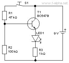 F Alpha Net Experiment Common Collector Circuit