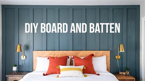 How To Install A Simple Diy Board And Batten Wall Youtube