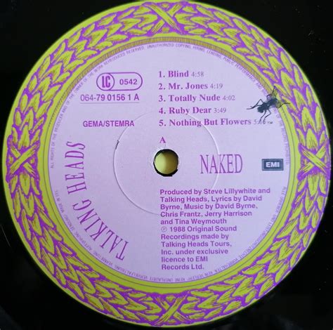 LP TALKING HEADS NAKED EX 1988 Aukro