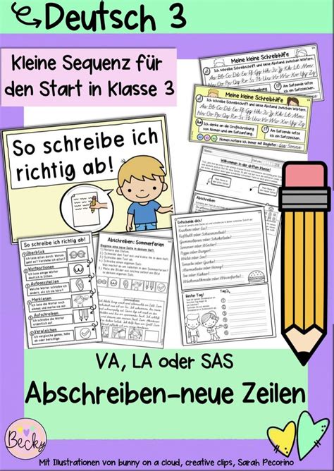 Neue Zeilen Richtiges Abschreiben In Klasse 3 Unterrichtsmaterial