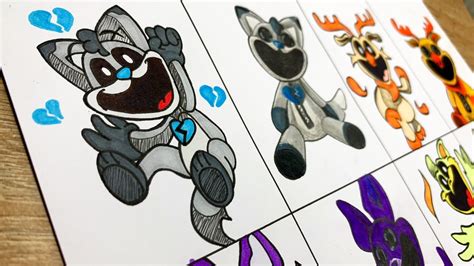 Drawing Monsters Rejected Critters Poppy Playtime Chapter 4 Smiling