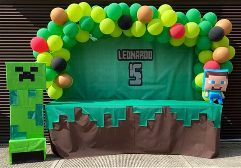 Fiesta Minecraft Fiesta de cumpleaños minecraft Fiesta minecraft