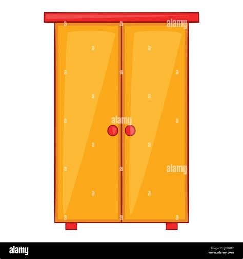 Armario Icono En El Estilo De Dibujos Animados Aislado Sobre Fondo