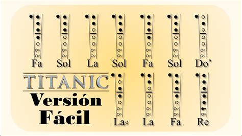 COMO TOCAR LA CANCIÓN DE TITANIC en Flauta Dulce Tutorial con Notas