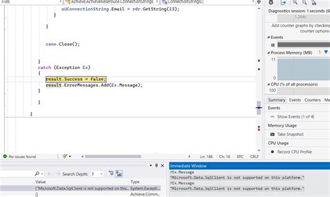 class library dll throwing exception could not load file or assembly microsoft data sqlclient