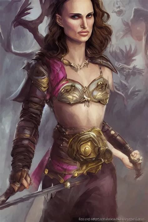 Natalie Portman Portrait As A Dnd Character Fantasy Stable Diffusion