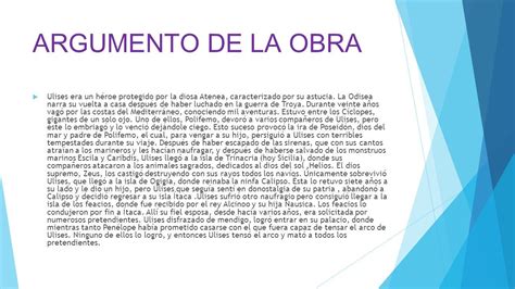 Inesperado En Realidad Altitud Argumento De La Odisea De Homero