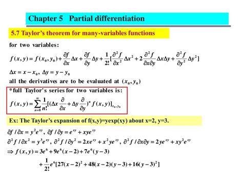 ppt 5 1 definition of the partial derivative powerpoint presentation id 5737069