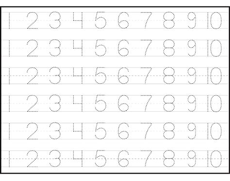 Pre K Number Worksheets Free