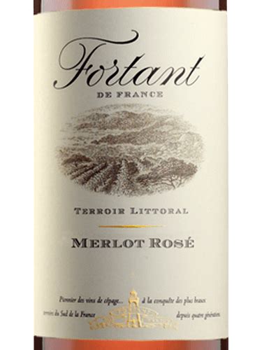 Fortant Terroir Littoral Merlot Rosé Vivino US