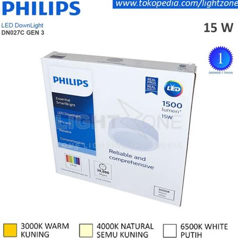 Jual Lampu Downlight LED Outbow Philips DN027C LED15 Gen 3 15W 15 Watt