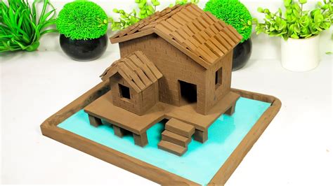 DIY Miniature Clay House How To Make Miniature House Over Water