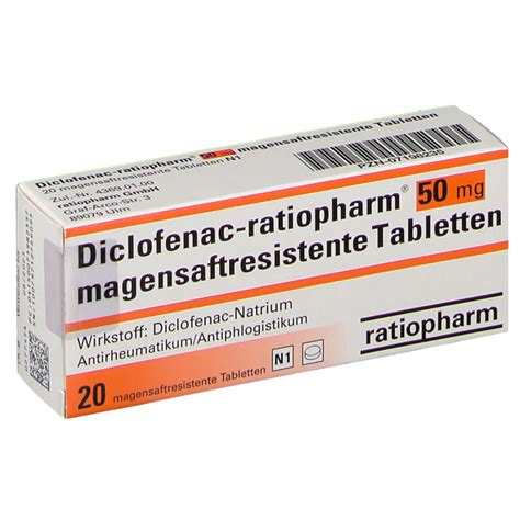 Diclofenac Ratiopharm Mg St Mit Dem E Rezept Kaufen Shop Apotheke