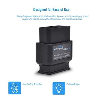 Veepeak OBDCheck BLE OBD2 Bluetooth Scanner Auto OBD II Diagnostic Scan