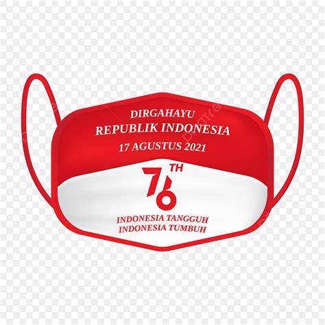 Merah Putih Vector Hd PNG Images Png Clipart Hut Ri 76 Masker Merah