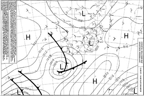 South African Synoptic Weather Map