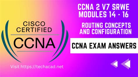 CCNA 2 V7 SWRE Modules 14 16 Routing Concepts And Configuration Exam