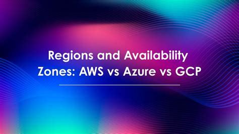 Regions And Availability Zones AWS Vs Azure Vs GCP