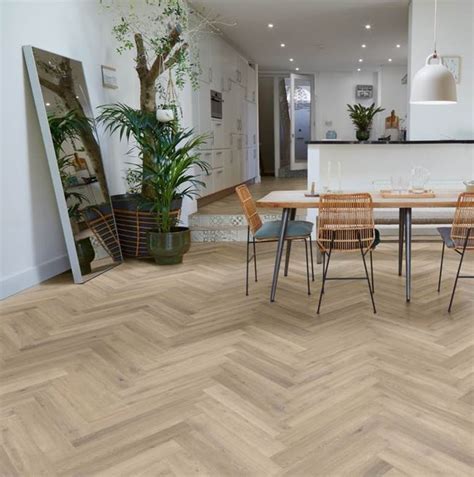 Naked Blond Oak Herringbone Polyflor Camaro Floorbay