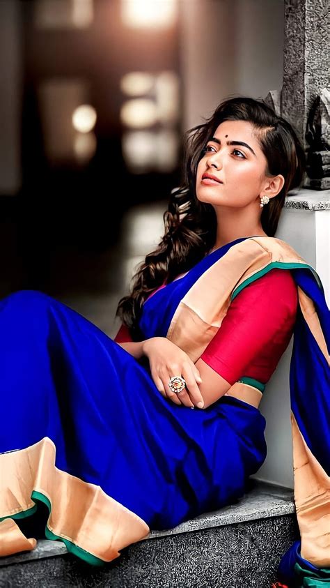 Rashmika Mandanna Telugu Actress Saree Beauty HD Phone Wallpaper Pxfuel