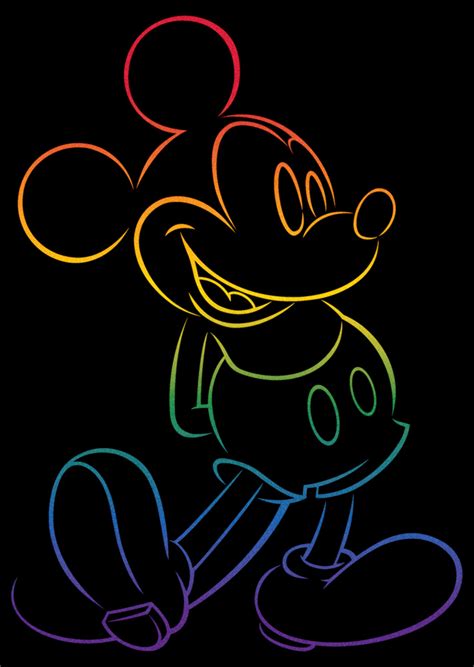 Rainbow Mickey Mouse Wallpapers Wallpaper Cave
