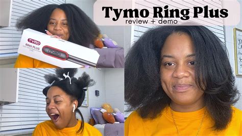 Straightening My Natural Hair Using NEW TYMO RING PLUS YouTube