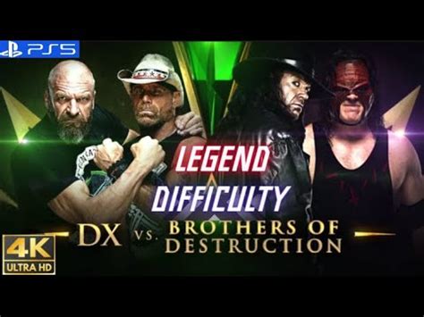 DX VS BROTHERS OF DESTRUCTION EXTREME RULES WWE 2K23 PS5 4K YouTube