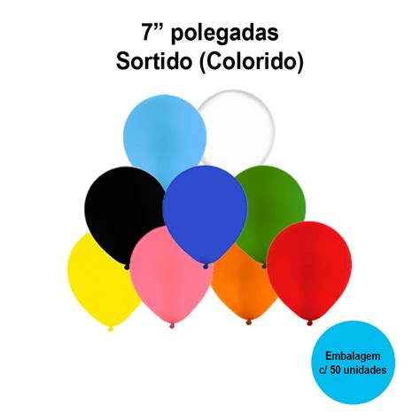 Bal O Festball Liso Sortido Colorido Polegadas