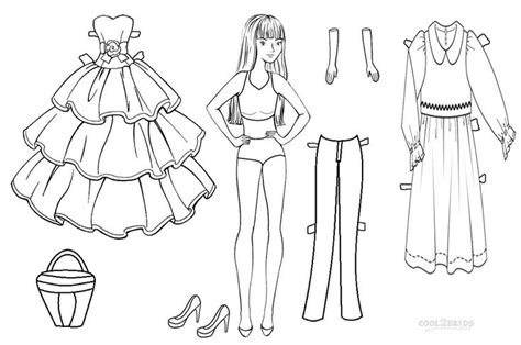 Printable Black And White Paper Dolls