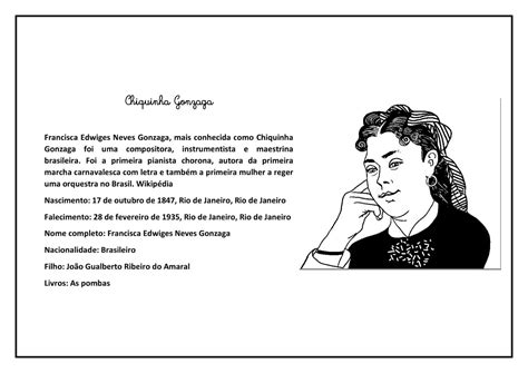 Dia da Mulher personalidades históricas Livrinho para comemorar o Dia