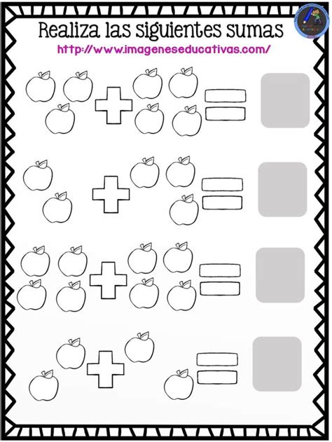Fichas Originales Para Repasar Sumas Y Restas En Infantil Color Y ByN