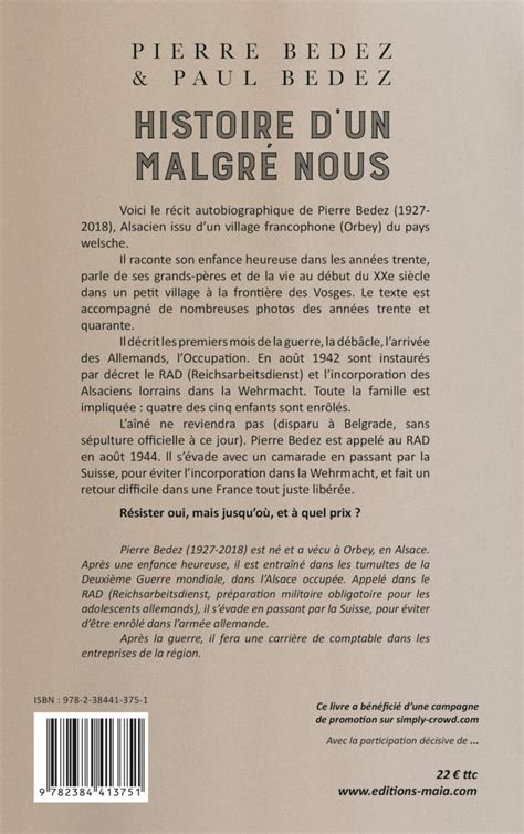 Histoire Dun Malgr Nous Simply Crowd