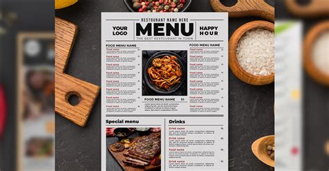 Simple Restaurant Menu Template 295128 TemplateMonster