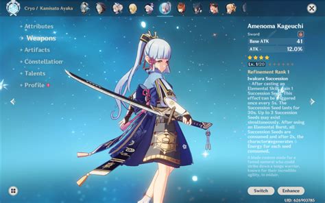 Genshin Impact Ayaka Build Chiến thuật bỏ túi Genshin Impact